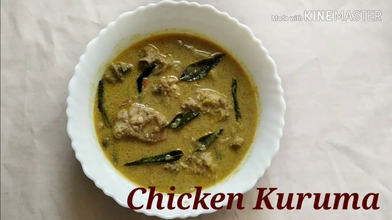ചിക്കൻ കുർമ /Chicken kuruma / easy chicken kuruma recipe malayalam ...