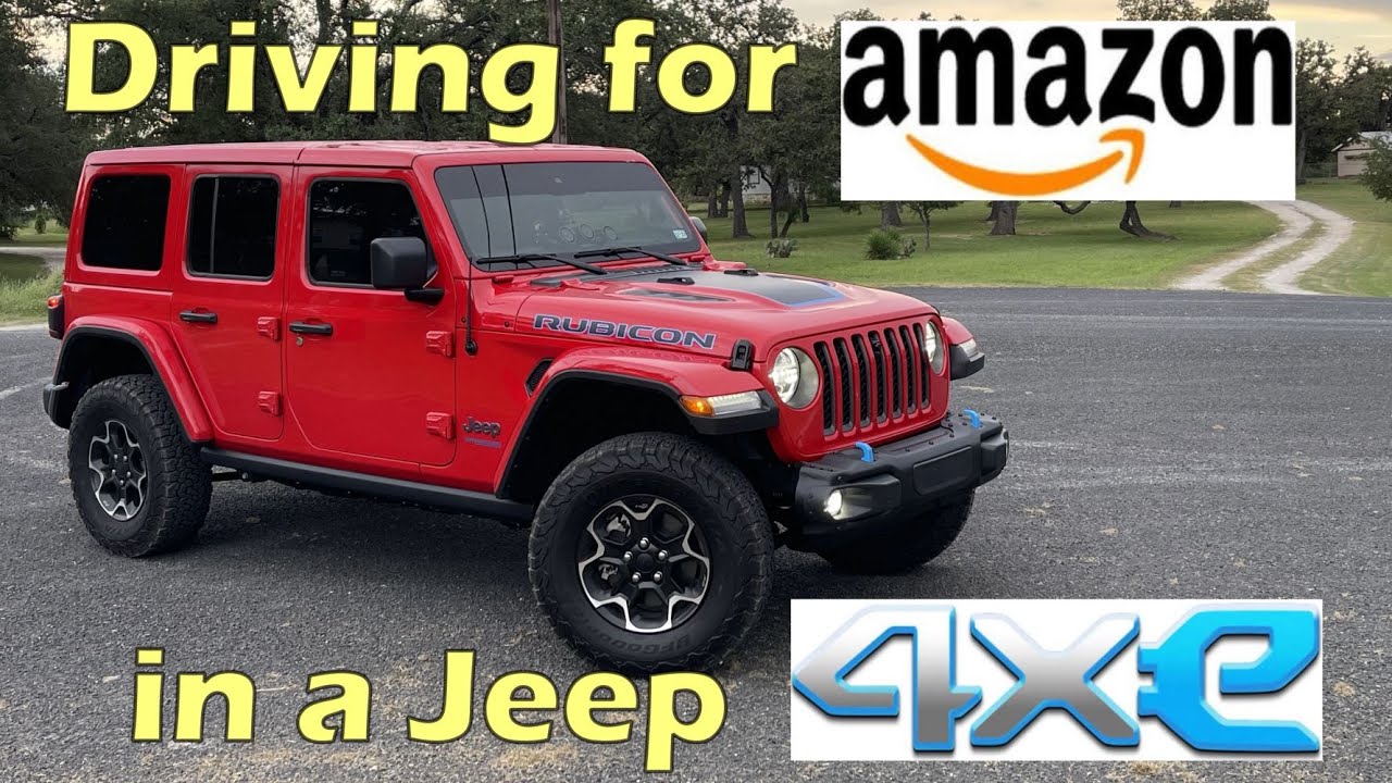 Driving for Amazon Flex in a Jeep Wrangler 4xE - YouTube