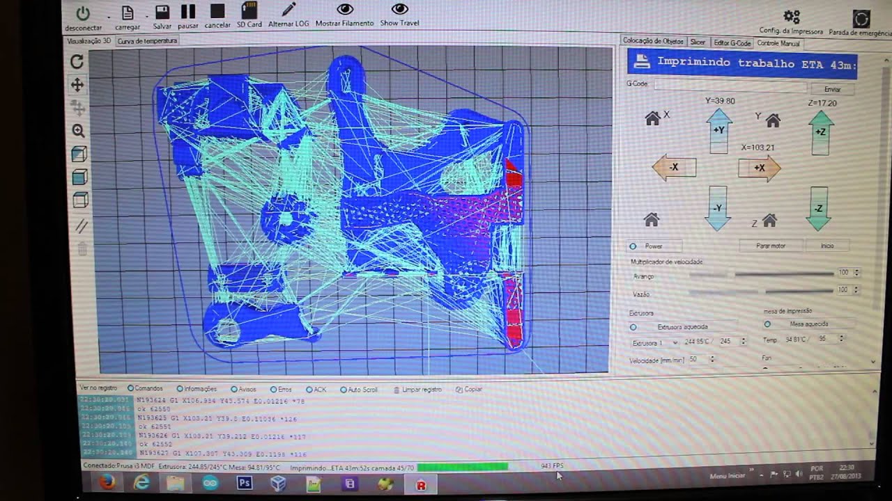 Prusa i3 software - Printing AJGW Alain-Jonas-Greg-Wade's Extruder in ...