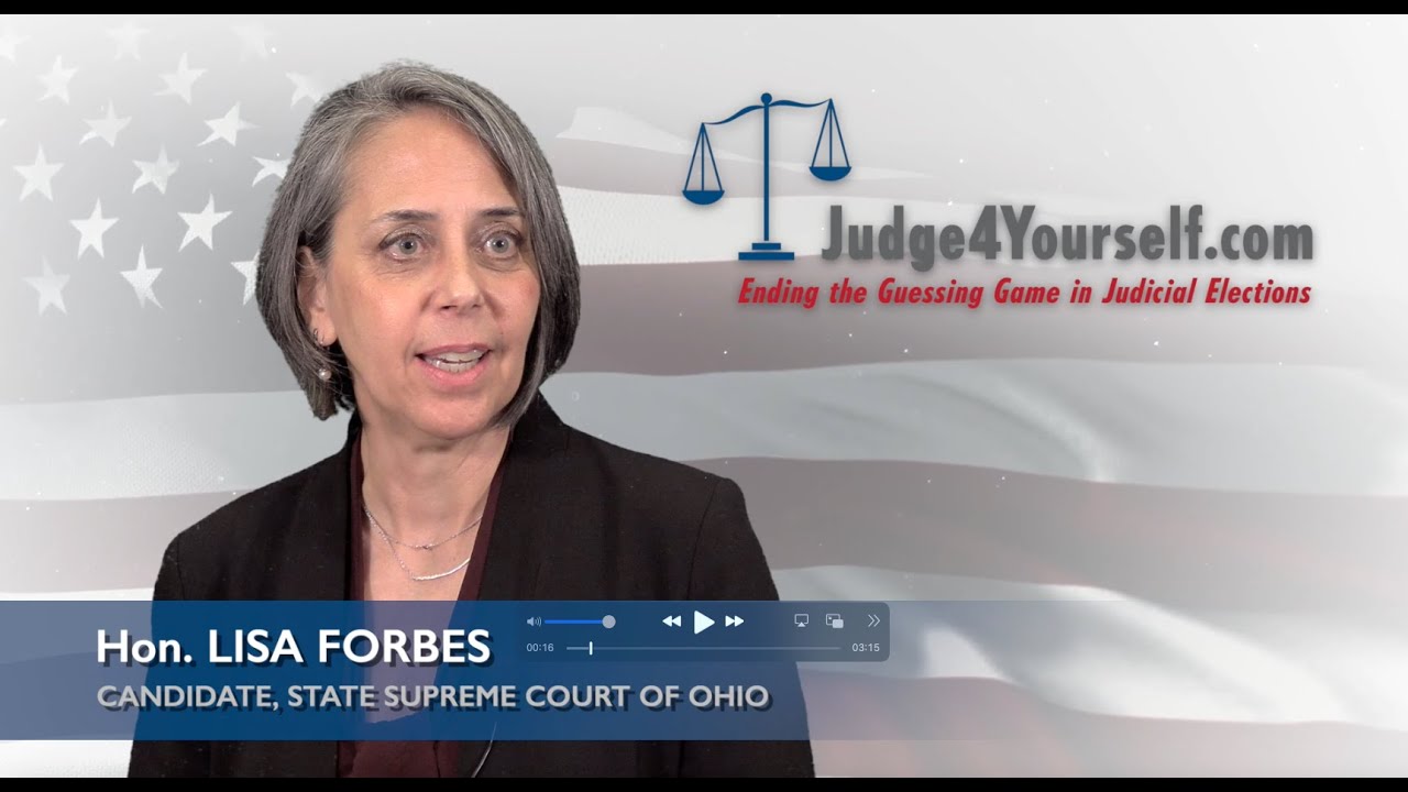 Judge4Yourself November 2024 Supreme Court of Ohio Candidate Lisa Forbes - YouTube