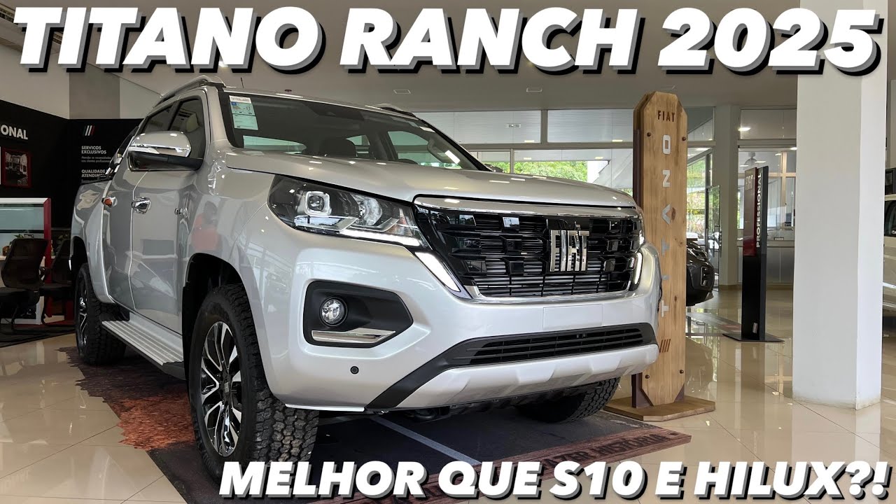 Nova Fiat Titano Ranch 2025 - MELHOR que S10 e Hilux?! (4K) - YouTube
