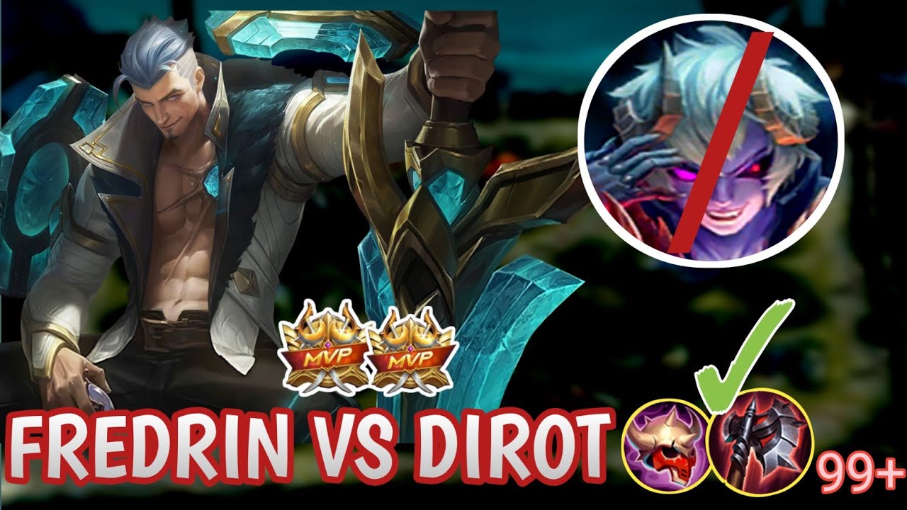 FREDRIN VS PRO DIROT IN SIDLANE|TOP GLOBAL FREDRIN|FREDRIN MLBB - YouTube