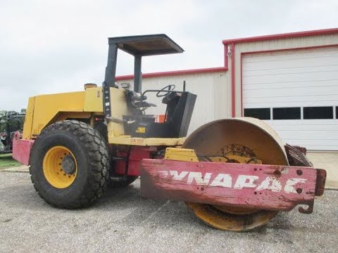 1996 DYNAPAC CA251D Vibratory Roller in Houston - YouTube