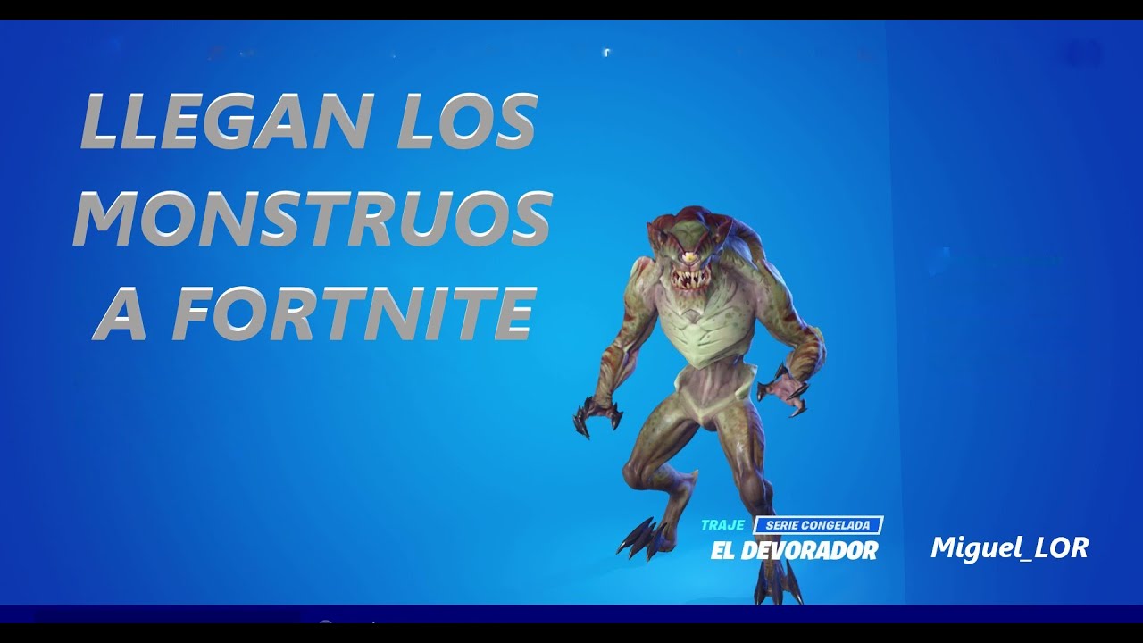 Skin de Monstruo Fortnite - YouTube