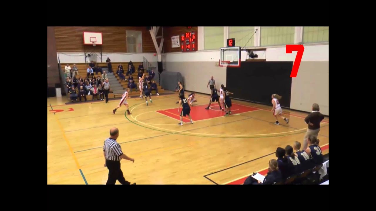 CMCC Women's Basketball 17 3's vs. Navy Prep - YouTube