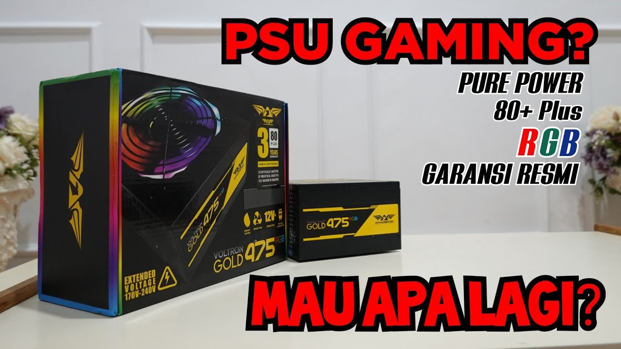 [UNBOXING] PSU Gaming RGB Murah 475W Pure Power - YouTube