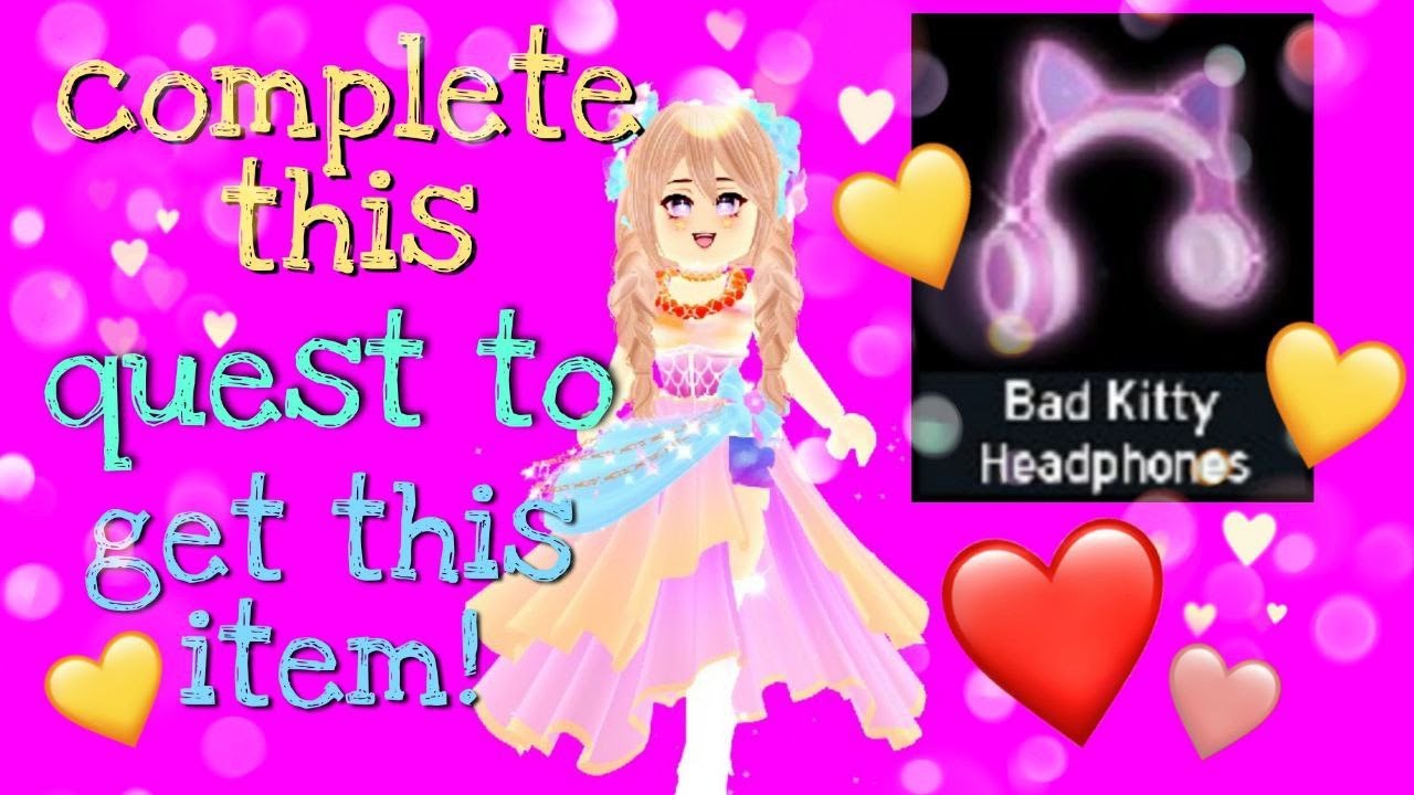 Guide on How To Get The New Bad Kitty Headphones In Royale High Summer ...
