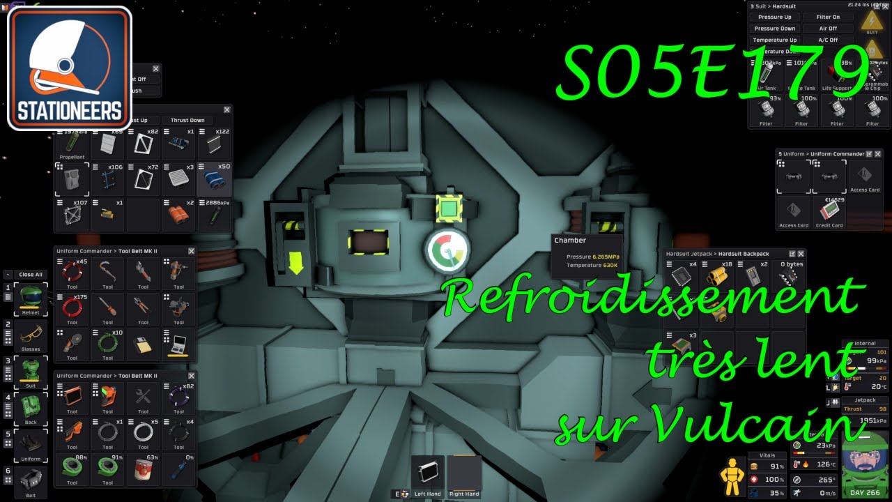 Refroidissement très lent | Let's Play Stationeers [FR] S05E179 # ...