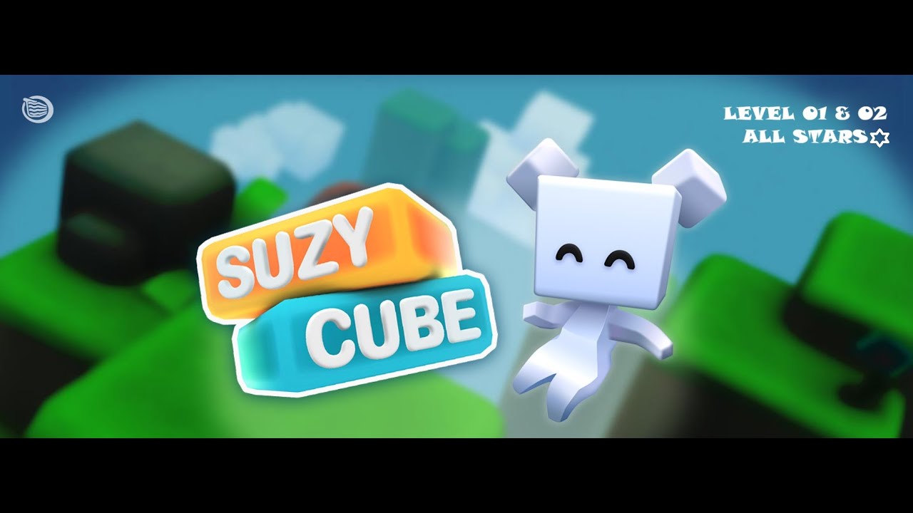 Suzy Cube - World 1 - Level 1-1 & 1-2 - All Stars Location - YouTube