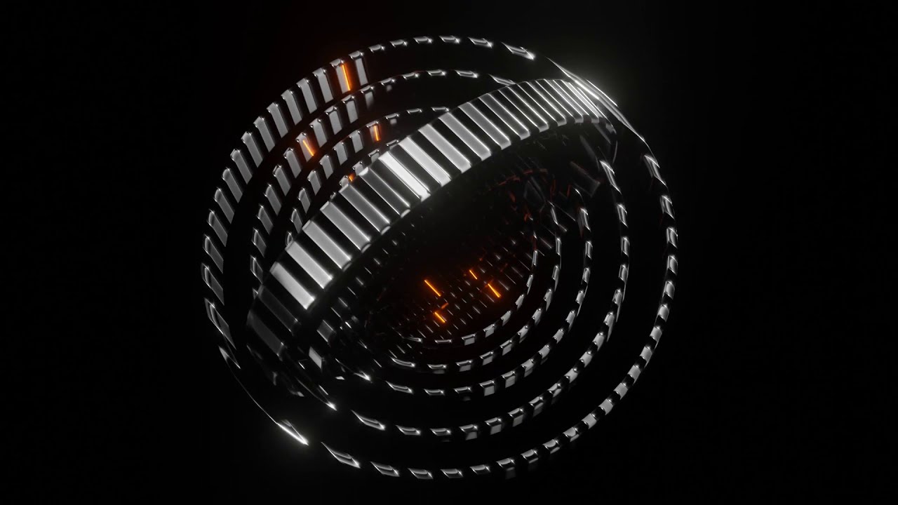 Abstract Rotating Circles, Orange Lighting 3D VFX - Free HD Stock Video ...