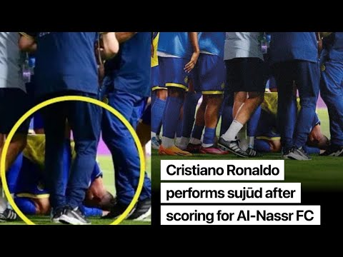 Cristiano Ronaldo doing Sujud after scoring agaist Al Shabab | AL nassr ...