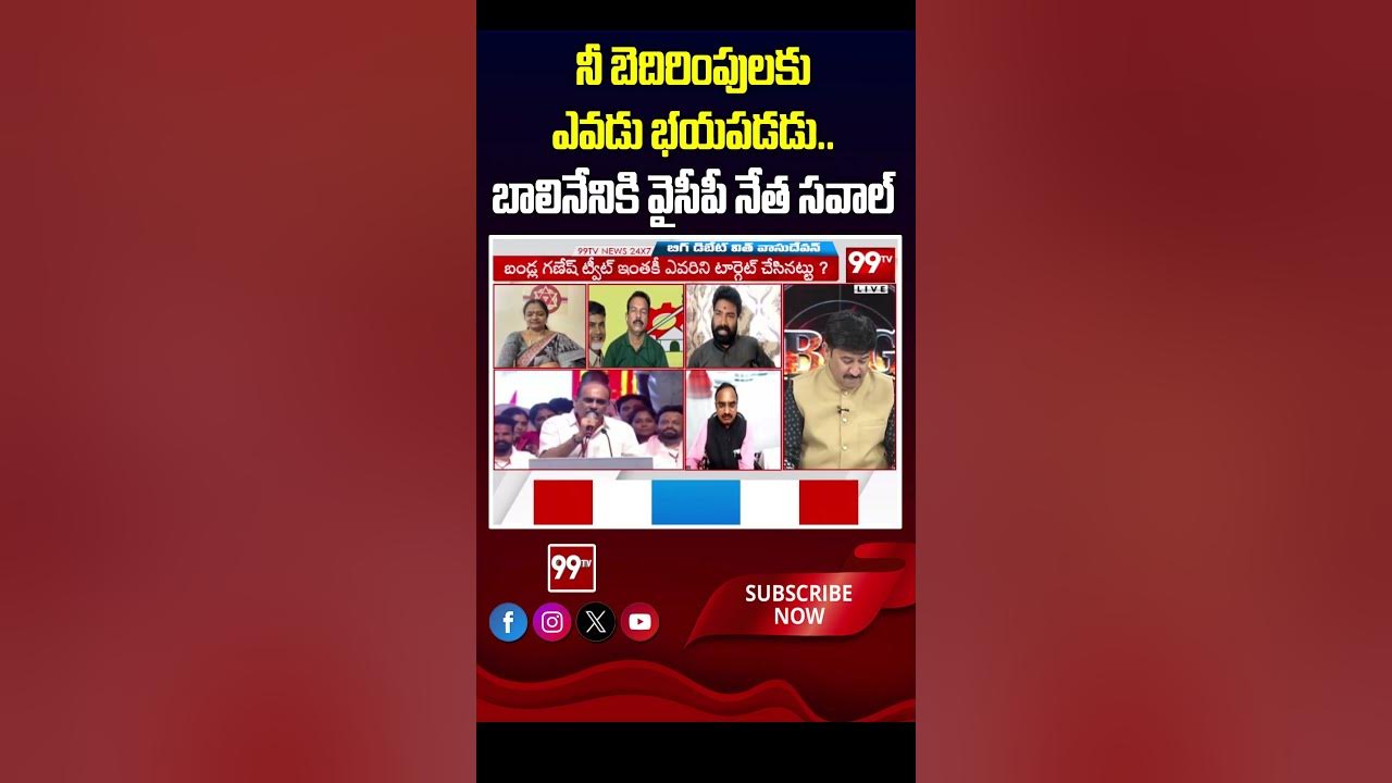 నీ బెదిరింపులకు ఎవడు భయపడడు .. YCP Leader Open Challenge To Balineni | 99TV - YouTube