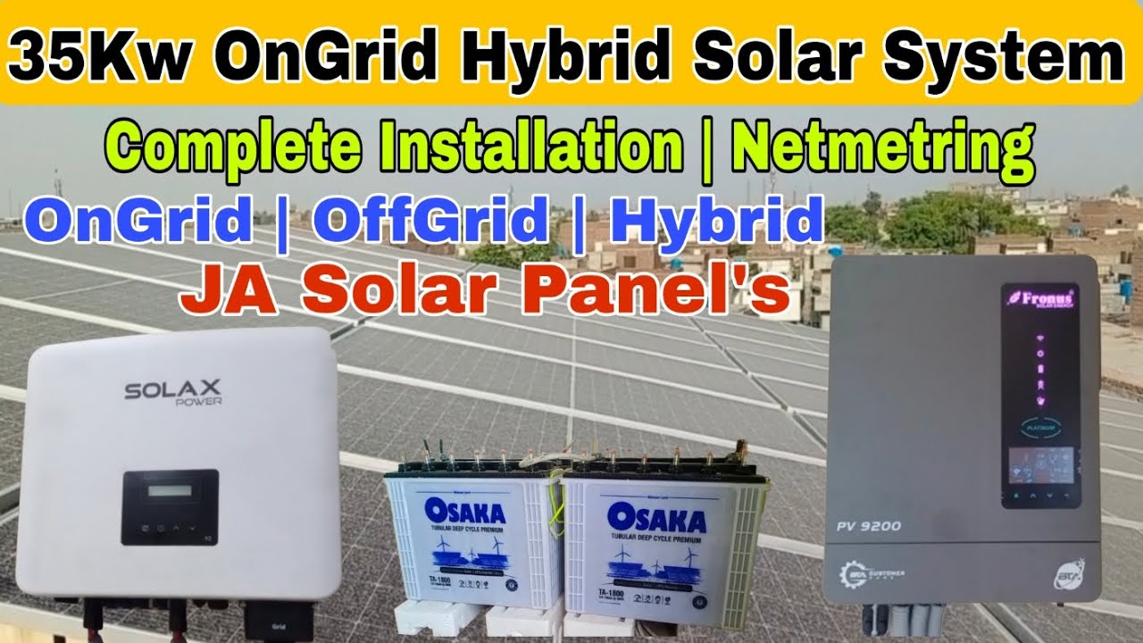 Solar System | 35Kw | 30Kw OnGrid Solar System | 5Kw Hybrid Solar ...