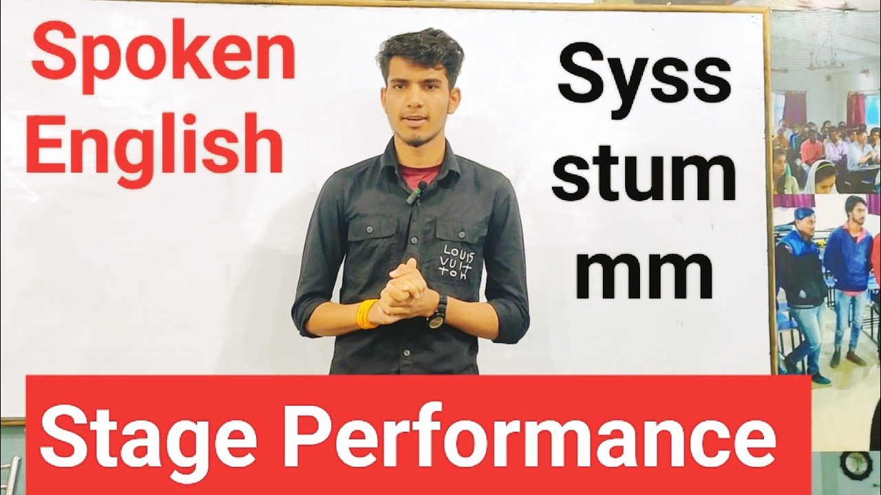 Stage Performance in Spoken English class | Spoken English activity ...