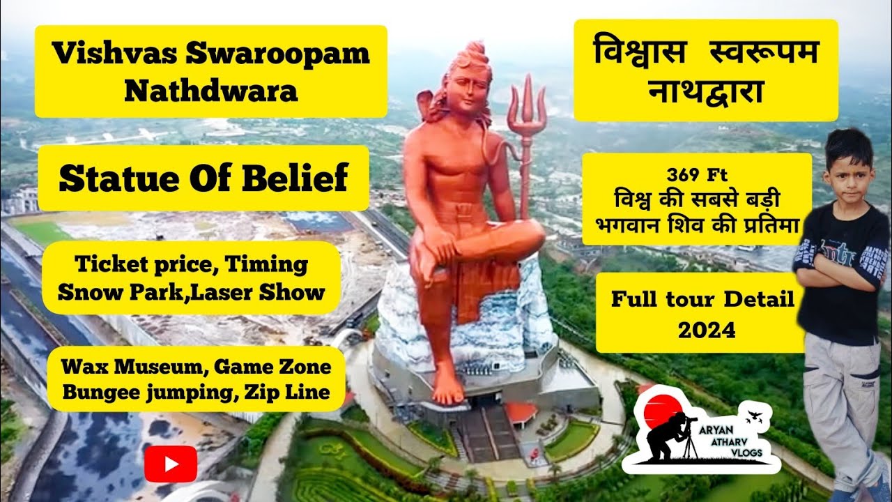 Vishwas Swaroopam Nathdwara | Statue of Belief World tallest Shiv ...