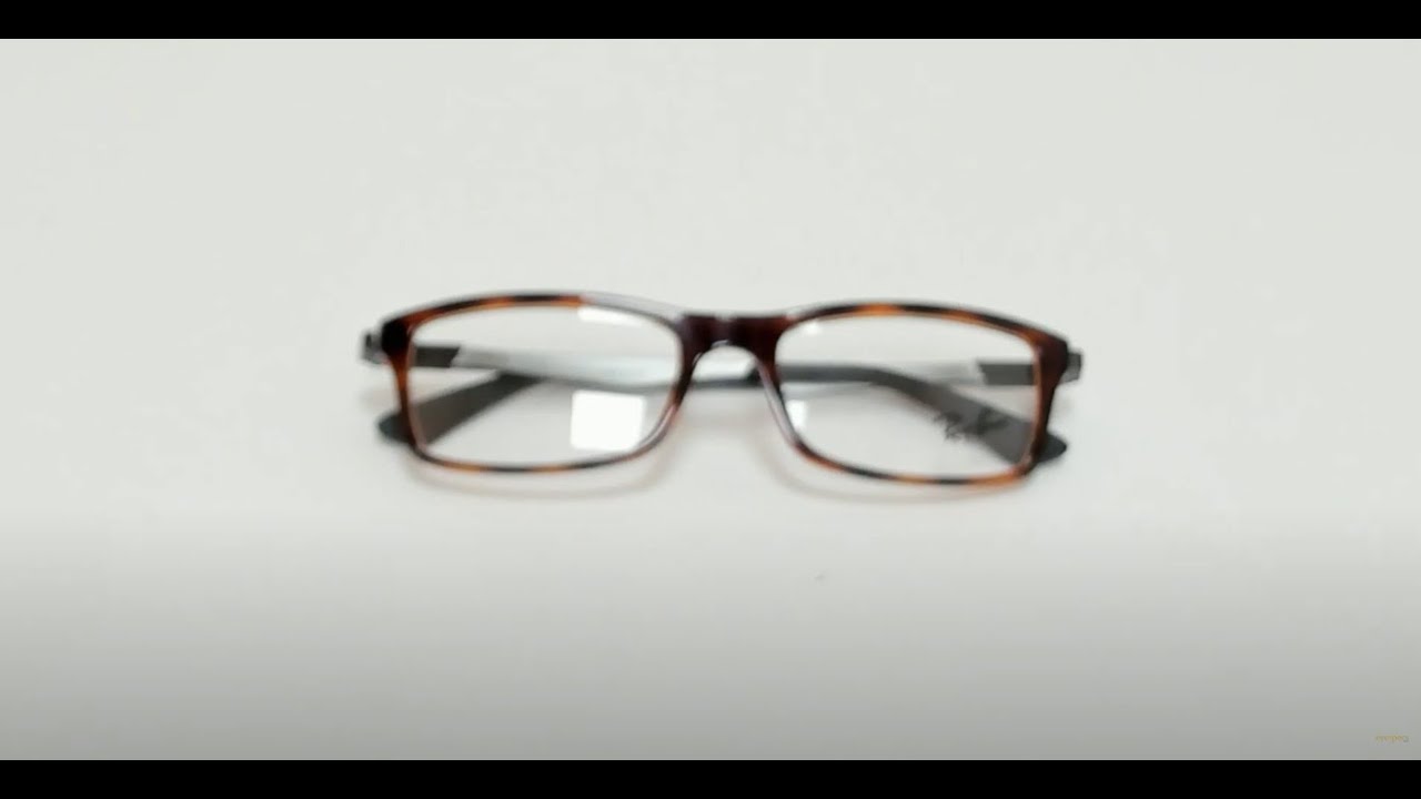 Ray Ban Eyeglasses Model-RB7017 Color-5687 Red Havana - YouTube