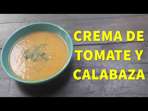 Cómo Hacer Crema de Tomate y Calabaza - YouTube