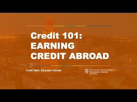 Credit 101: Earning Credit Abroad (Part 1: Intro) - YouTube