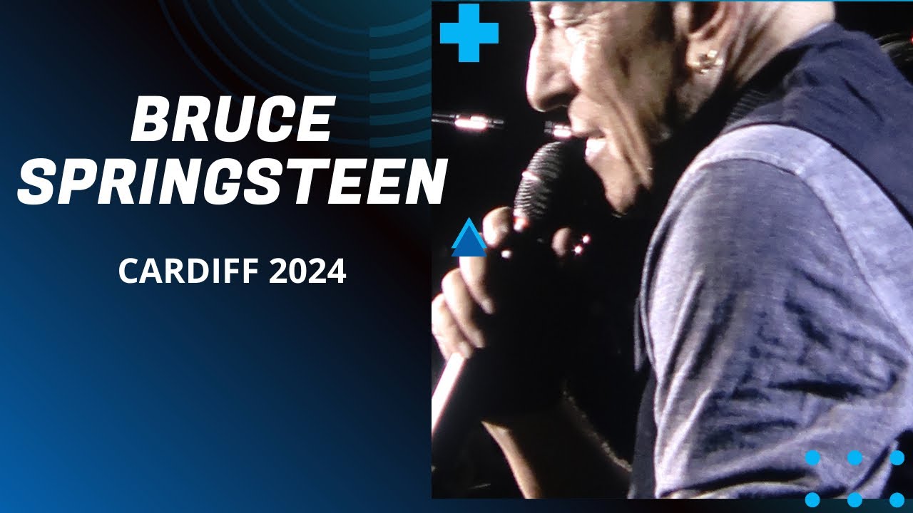 BRUCE SPRINGSTEEN CARDIFF INTRO. So young and in Love 1st European show ...