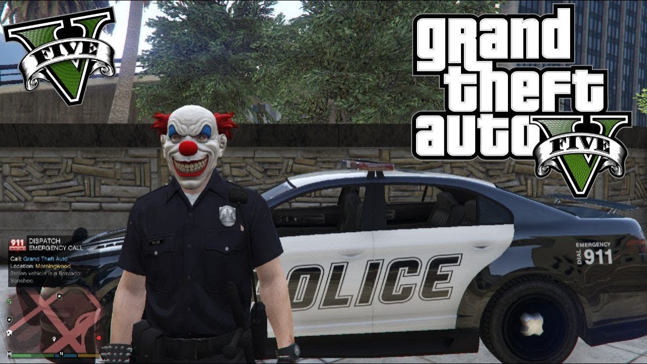 GTA 5 POLICIA | PAYASO ASESINO EN GTA 5 | Vladis'S Gamer - YouTube