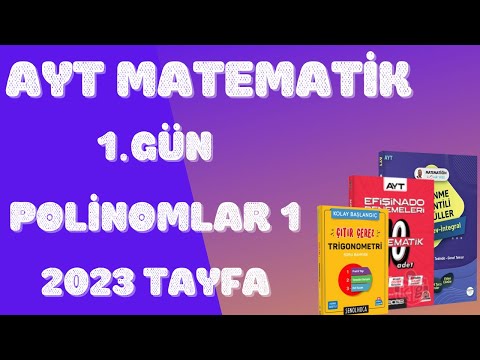 POLİNOMLAR 1 | 2023 TAYFA | # ÇÖZÜLMEDİK SORU BIRAKMADIK |  MATHOUSE