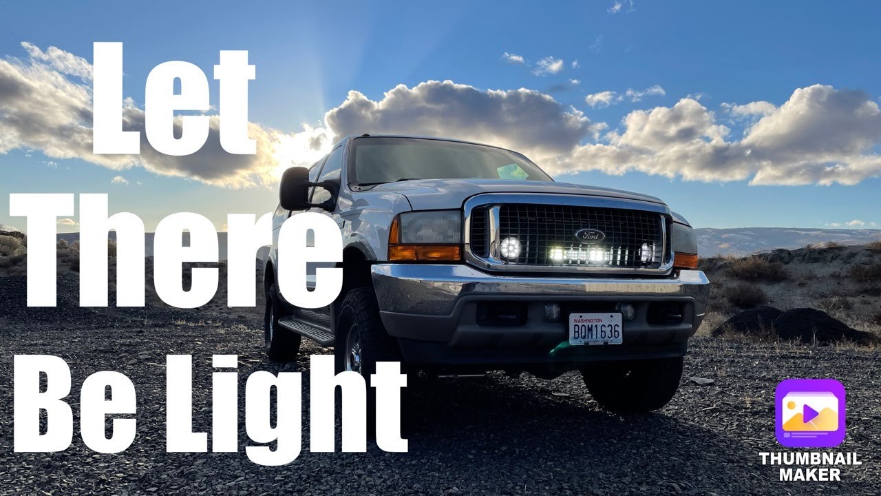Ford Excursion Hidden Light Bar: Install - YouTube