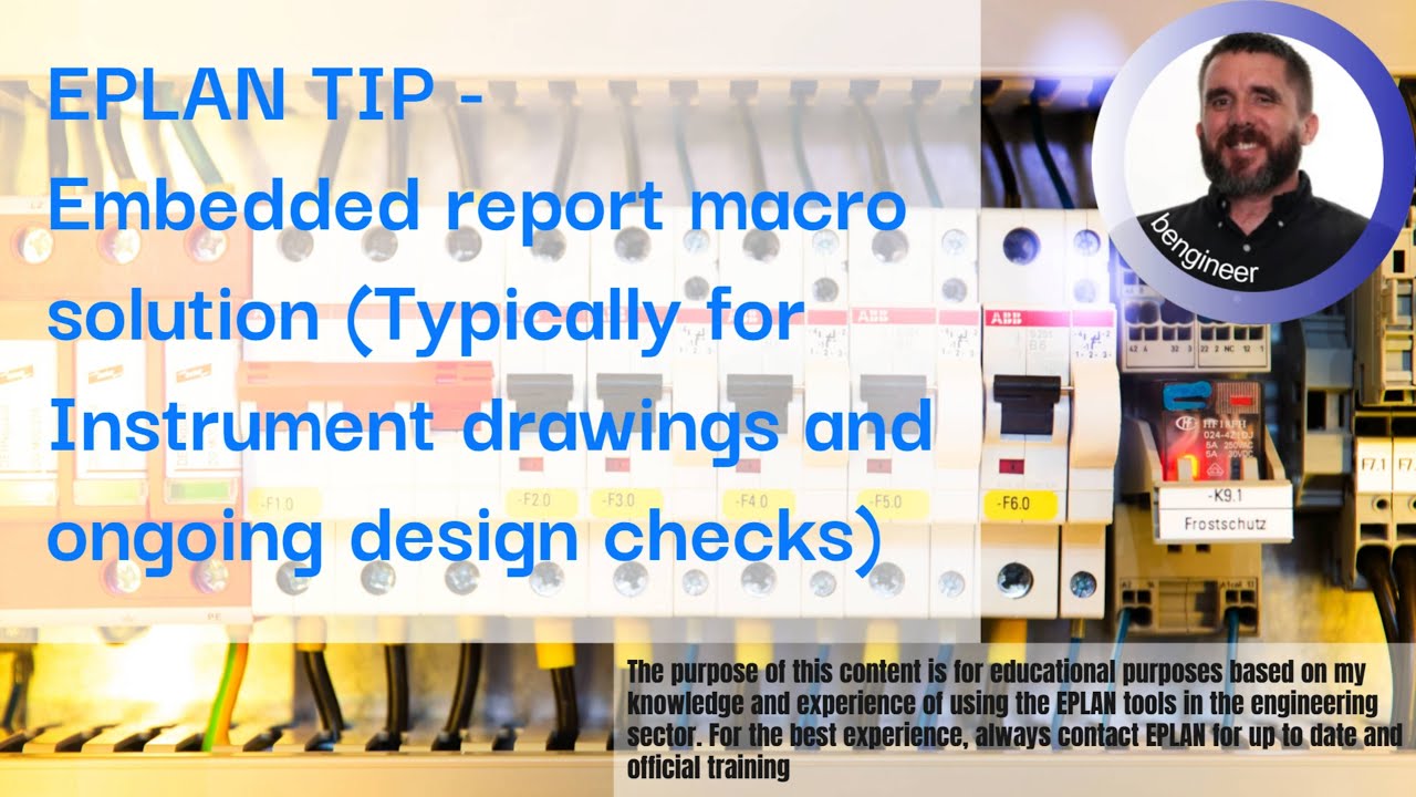 EPLAN TIP - Embedded Report Macro Solution - YouTube