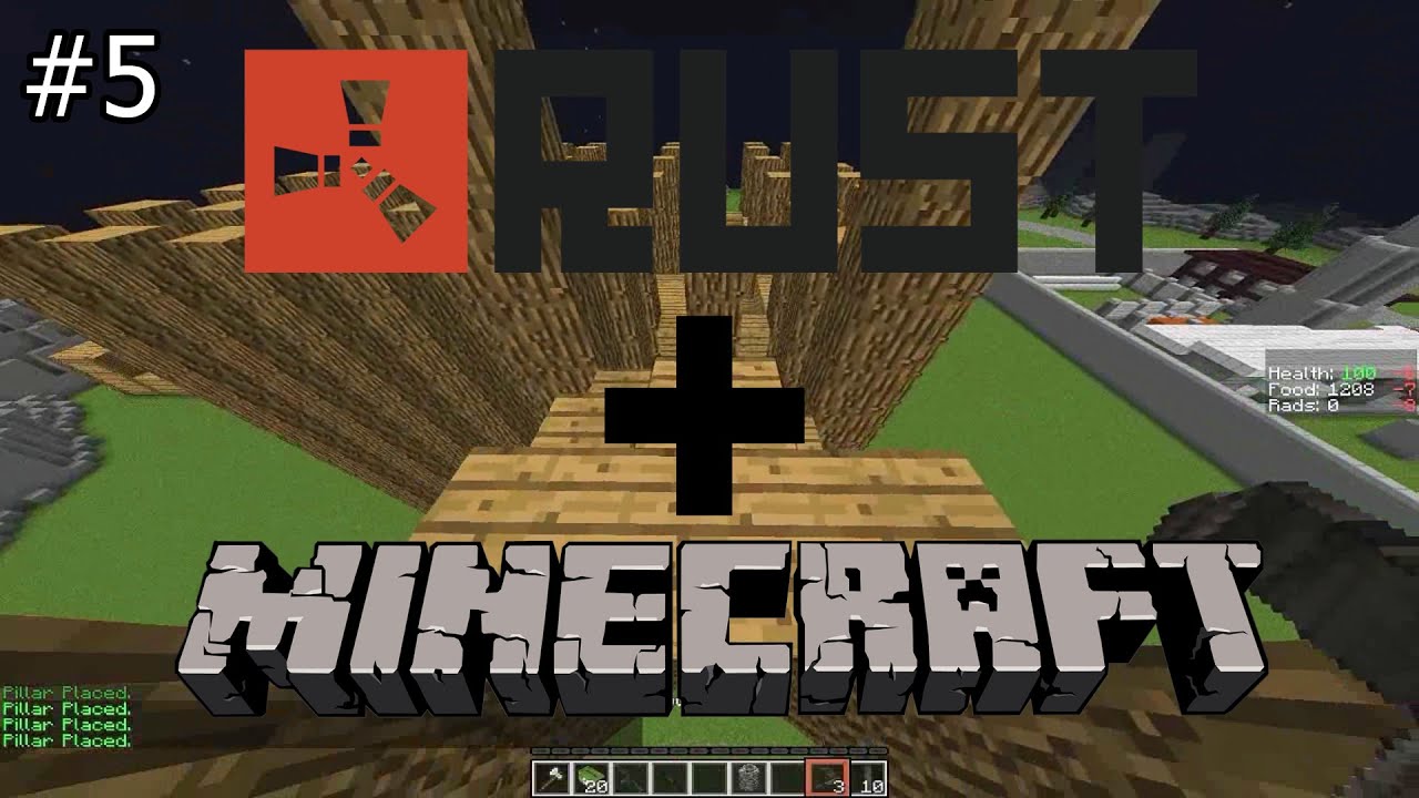 Minecraft Rust Server - A gente invade até VIP - YouTube