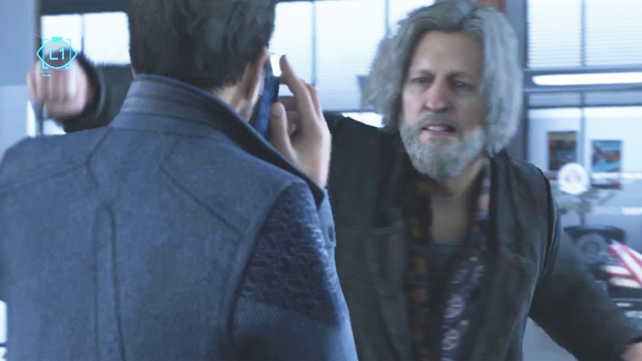 Hank Beats Up FBI Agent Perkins - Detroit Become Human - YouTube
