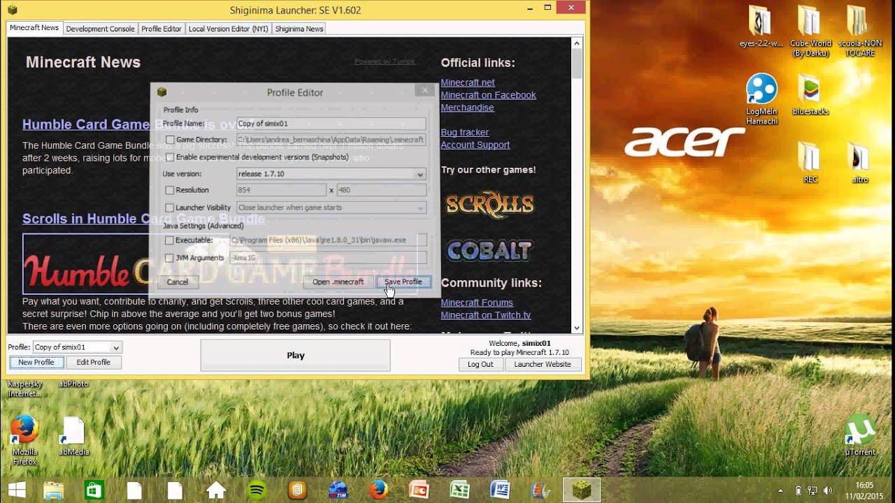 TUTORIAL: Come scaricare Shiginima Launcher (minecraft) - YouTube