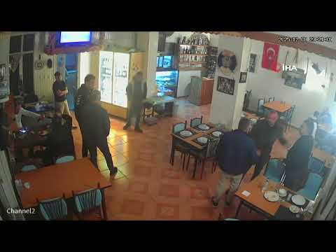 Trabzon’da restorandaki silahlı saldırının görüntüleri ortaya çıktı