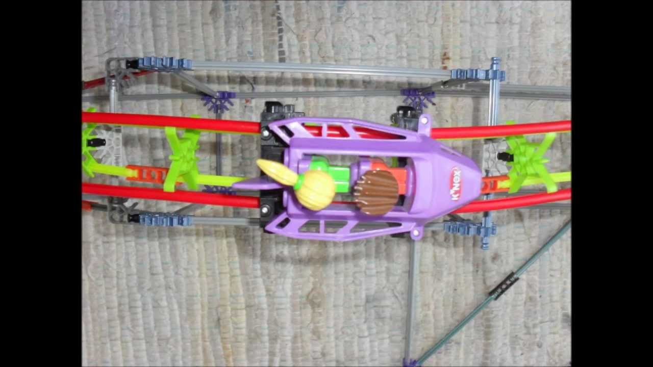 Knex Rippin Rocket Roller Coaster Stop Motion Movie - YouTube