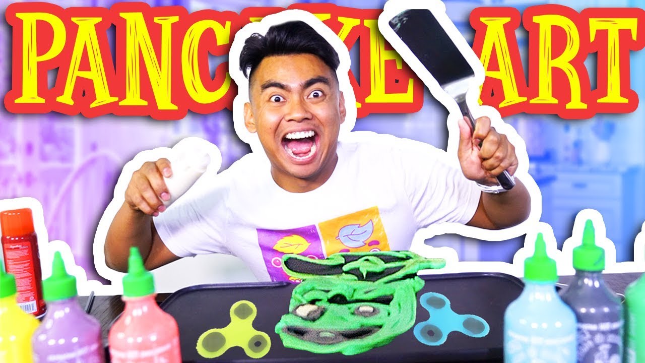 PANCAKE ART CHALLENGE!!! - YouTube