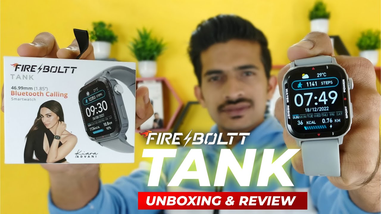 Fire Boltt Tank Unboxing & Review 🔥Best Rugged Smartwatch⚡ fire boltt ...