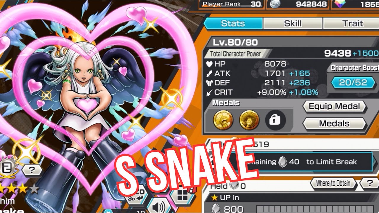 EX S SNAKE🎮 GAMEPLAY ONE PIECE BOUNTY RUSH (OPBR) (バウンティラッシュ) - YouTube