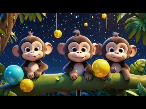 Five Cheeky Monkeys at Bedtime | Playful Bedtime Rhyme for Kids ...