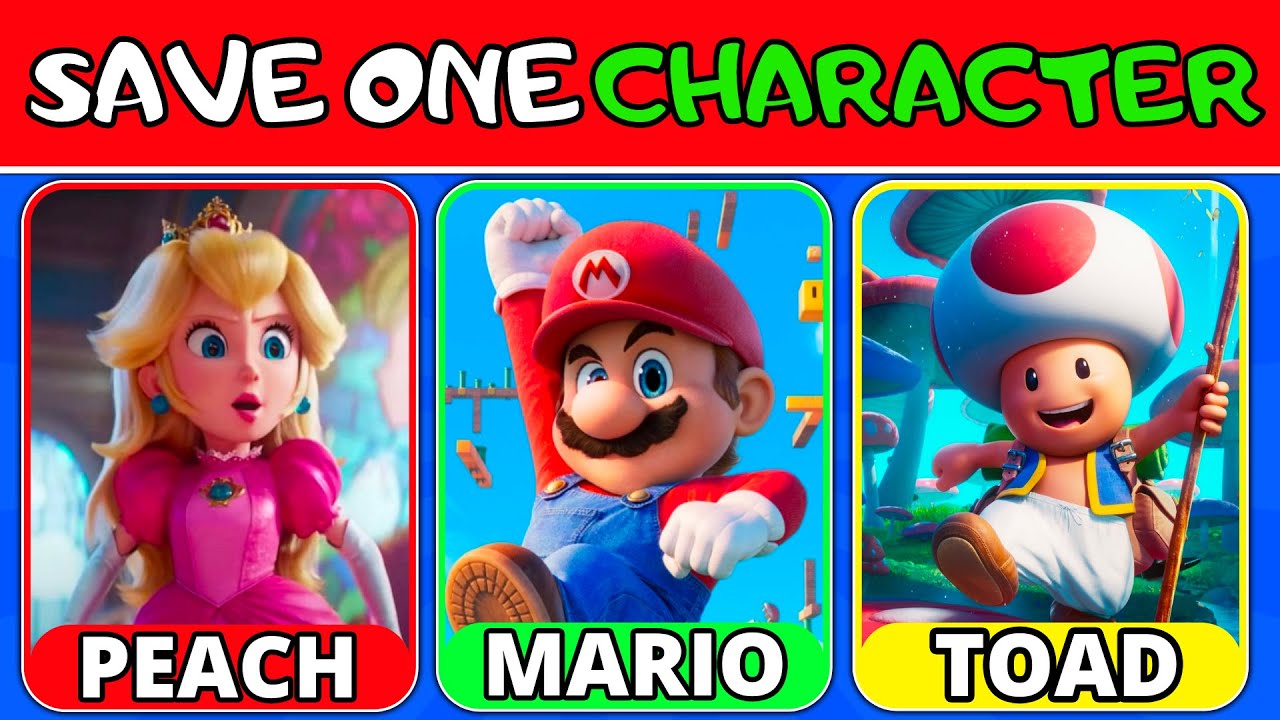 Save One Super Mario Character 🍄 | Would You Rather Super Mario Bros ...
