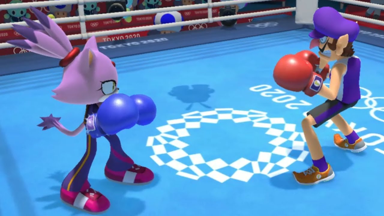 MARIO & SONIC AT THE OLYMPIC GAMES Blaze - 100m , Boxing & Fencing ...
