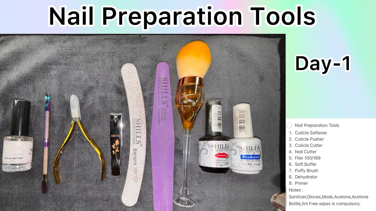 Nail Preparation Tools || Free Basic To Advance Nail Art course || Nail ...