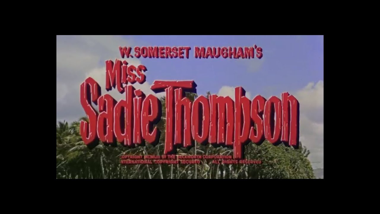 Miss Sadie Thompson (December 23, 1953) title sequence - YouTube