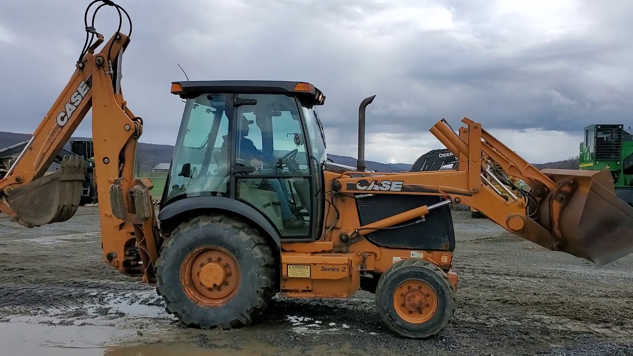 2007 Case 580SM Series II Backhoe Loader: Running & Operating Video ...