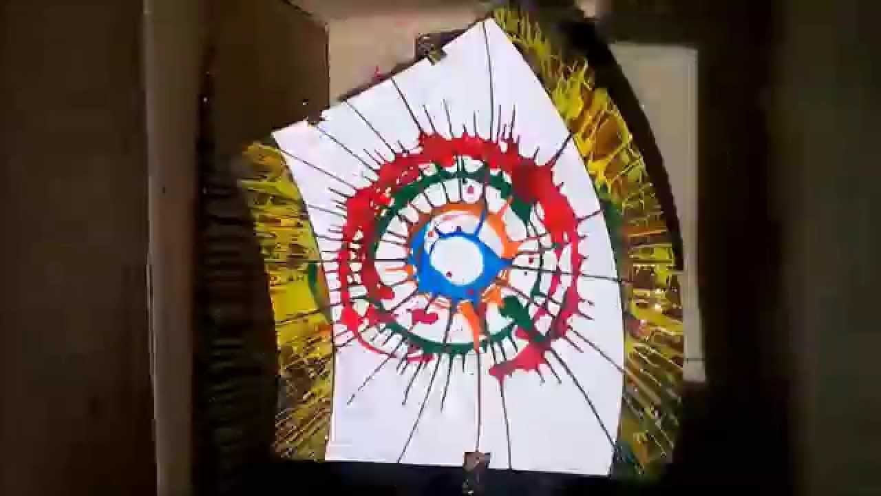 Spinning wheel art - YouTube