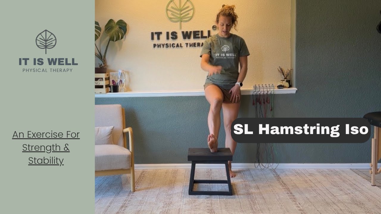 Single Leg Hamstring Isometric - Standing - YouTube