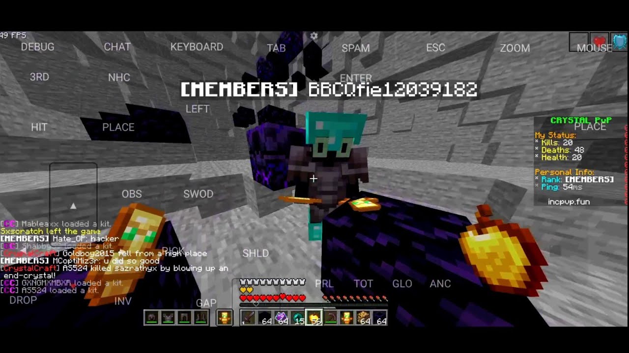 Practice CPvP with @StrengthKnight | #cpvp #minecraft #pojavalauncher ...