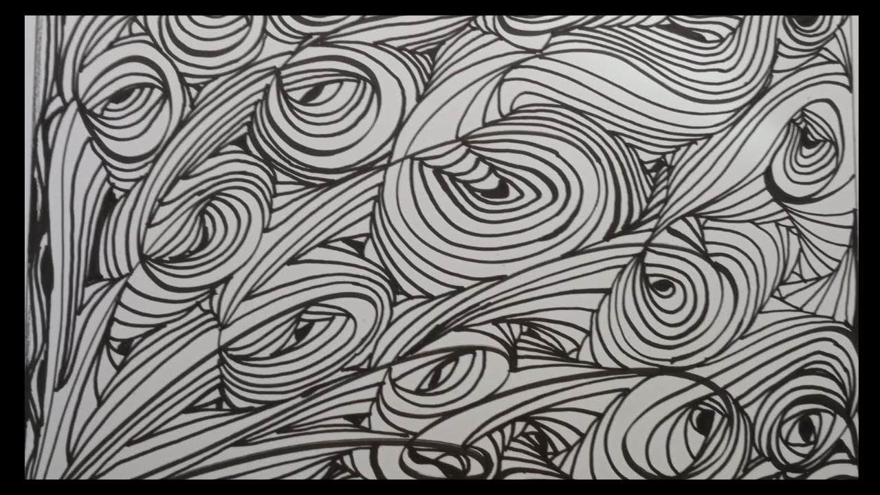 Techniques for drawing abstracts with simple patterns - YouTube