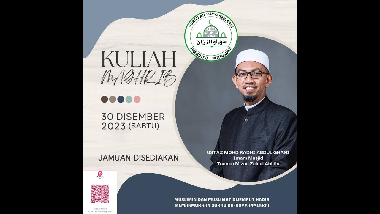 PERSAUDARAAN MUSLIM - Ustaz Mohd Radhi Abdul Ghani Imam Masjid Sultan ...