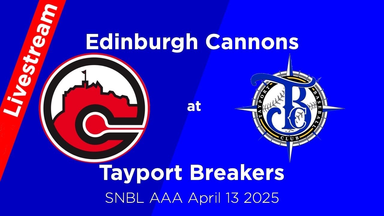Cannons @ Breakers, April 13th 2025 (Scottish National Baseball League ...