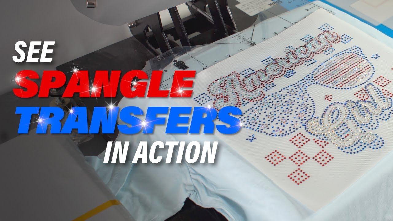 Spangle Transfer Pressing Instructions - YouTube