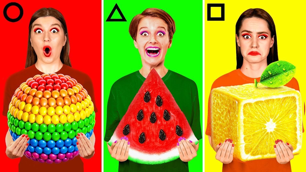 Geometric Shape Food Challenge | Crazy Ideas To Cook by DaRaDa ...