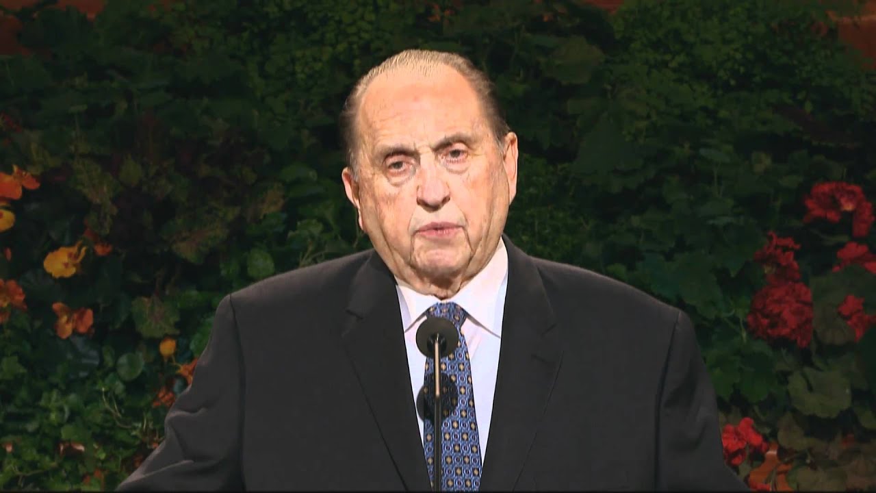 Presidente Thomas S. Monson - Al encontrarnos reunidos de nuevo - YouTube